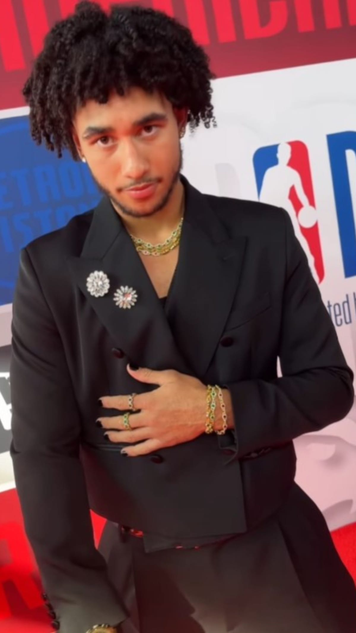 In Photos: Jared McCain looks dapper in an all-black Dolce & Gabbana ...