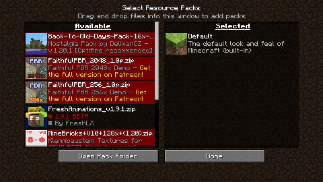 How to get Mizuno's 16 Craft texture pack in Minecraft