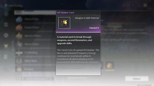 Wuthering Waves Jinhsi ascension materials