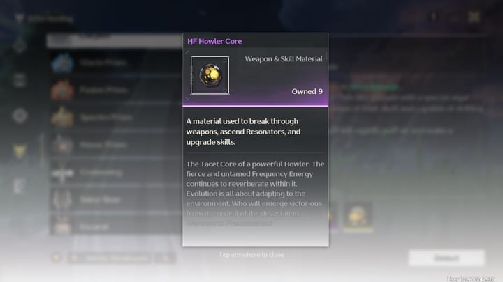 Wuthering Waves Jinhsi ascension materials