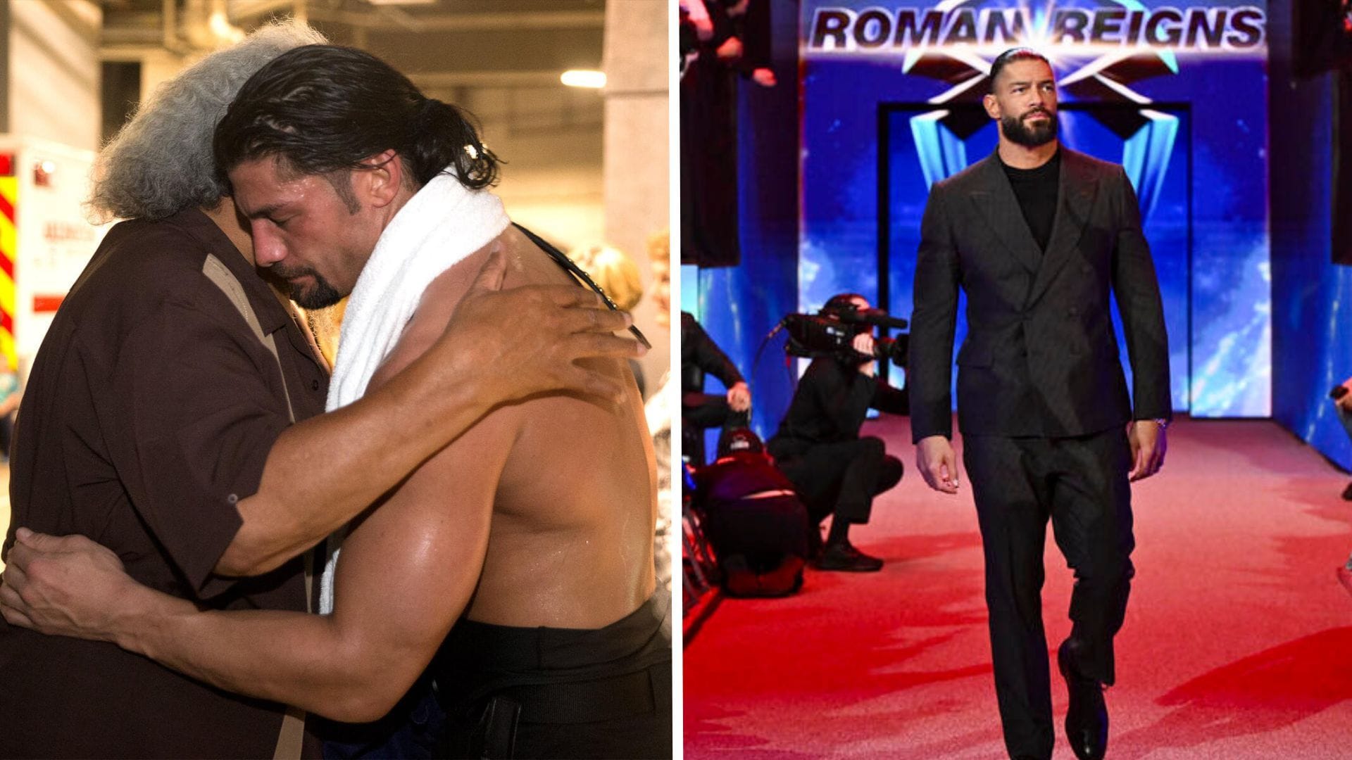 Where was Roman Reigns spotted days after the passing of his father ...