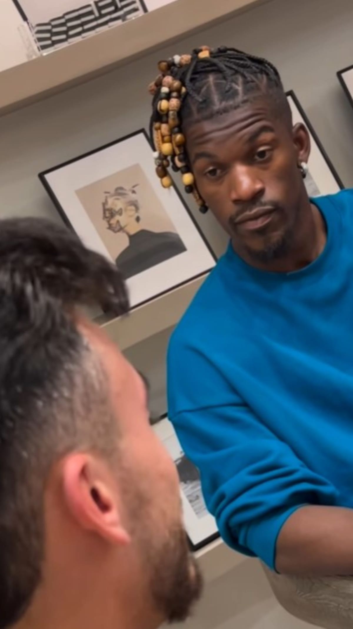 In Photos: Jimmy Butler seen rocking new hairstyle after surprising fans with 'Emo' look