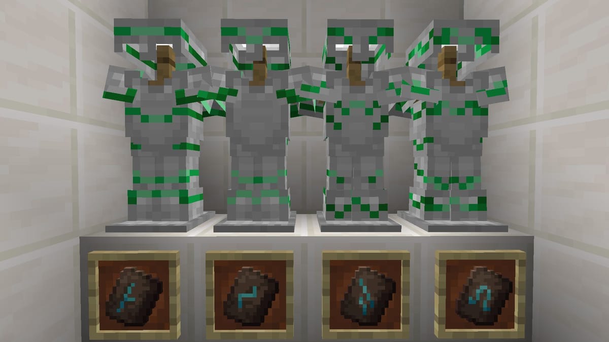 7 rarest armor trims in Minecraft 1.21