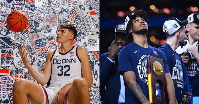 In Photos: UConn's Donovan Clingan & Stephon Castle pose for SLAM ...