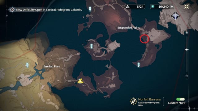 Wuthering Waves Norfall Barrens Mutterfly locations