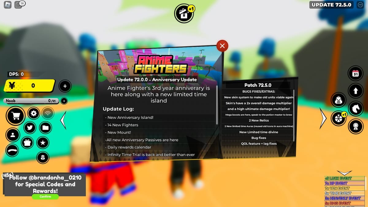 Anime Fighters Simulator: Anniversary Update