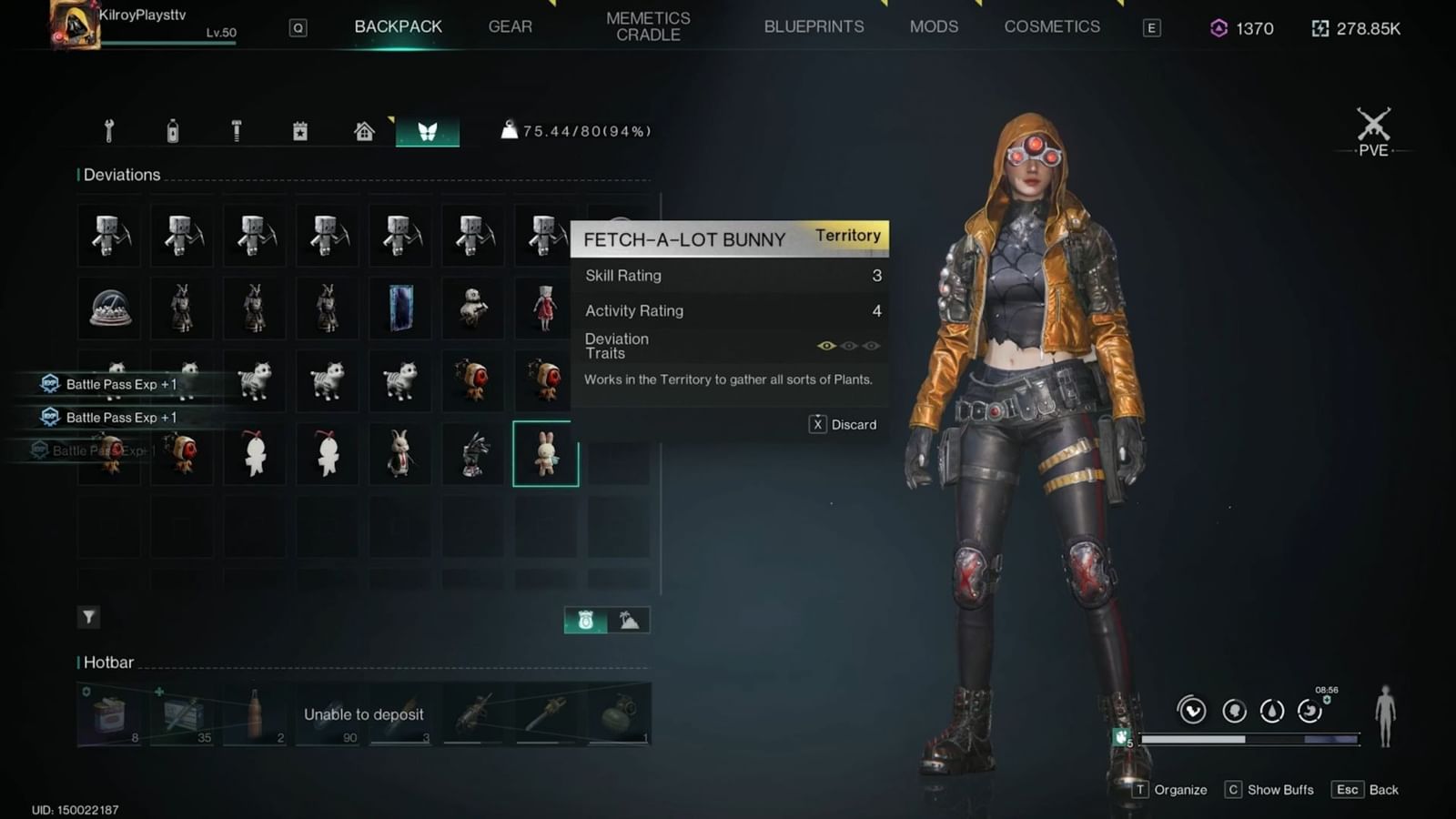 Fetch-a-Lot Bunny Deviant in Once Human: Once Human: How to get Fetch-a ...