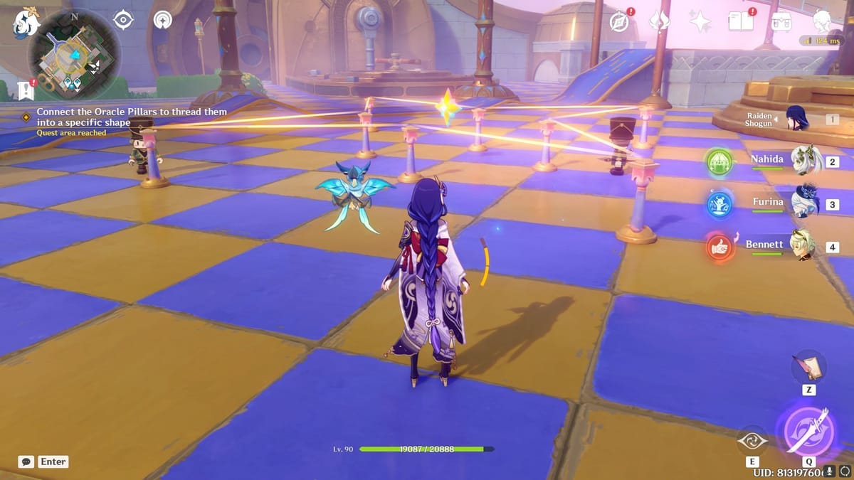 How to Connect the Oracle Pillars to thread them into a specific shape ...