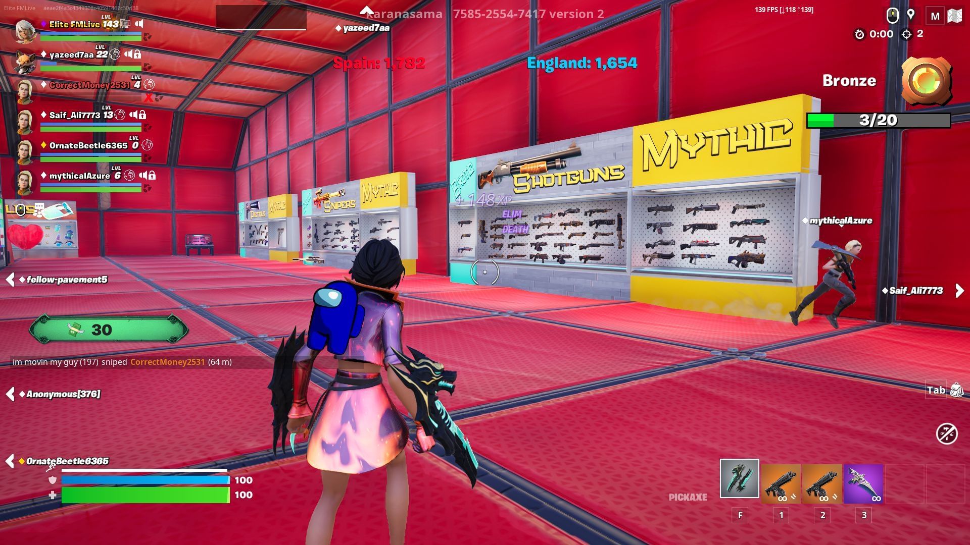 Fortnite Goal Red vs Blue Euros Football: UEFN map code, how to play ...