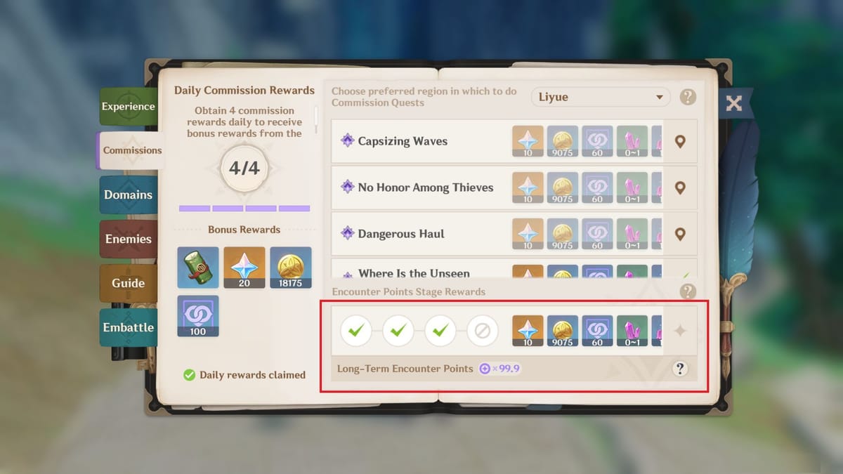 Complete Genshin Impact Encounters Point guide