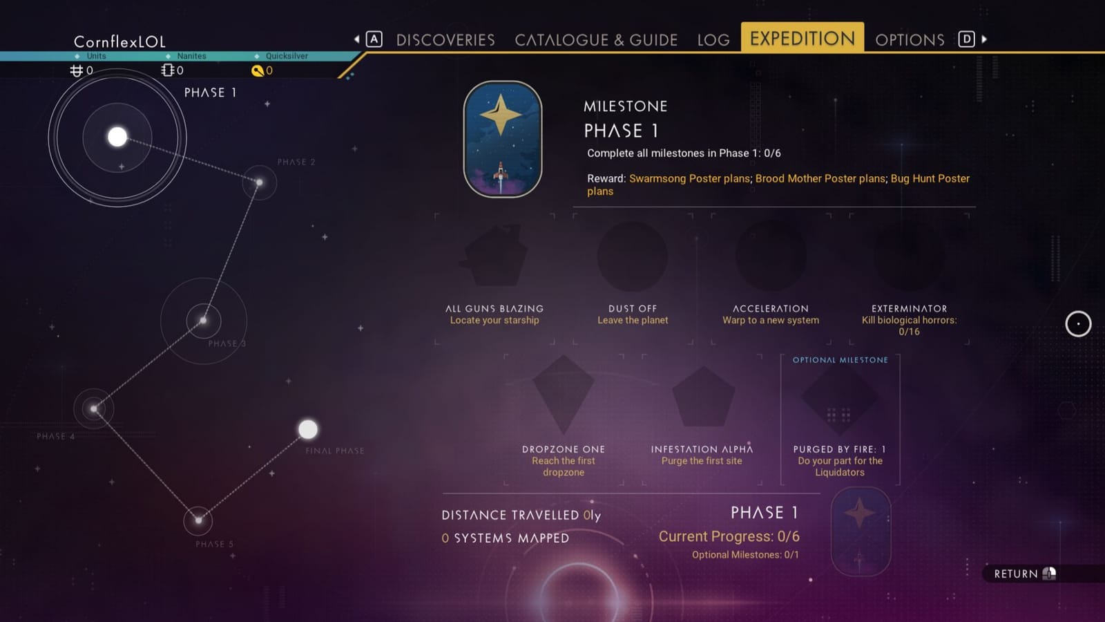 No Man's Sky Expedition 14 Liquidators: All Phase 1 milestones and rewards