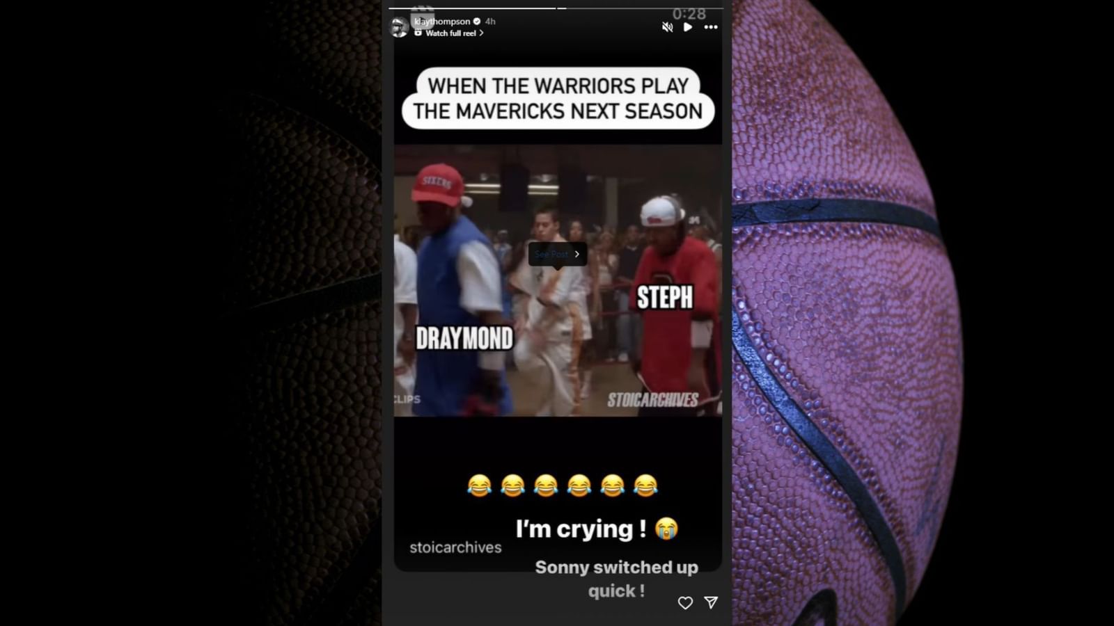 "Sonny switched up quick" - Klay Thompson teases Warriors duo with 'You ...