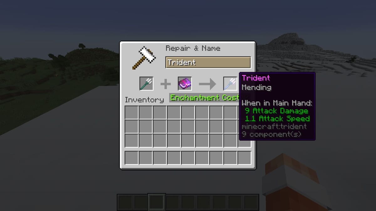 How to make the most OP trident in Minecraft