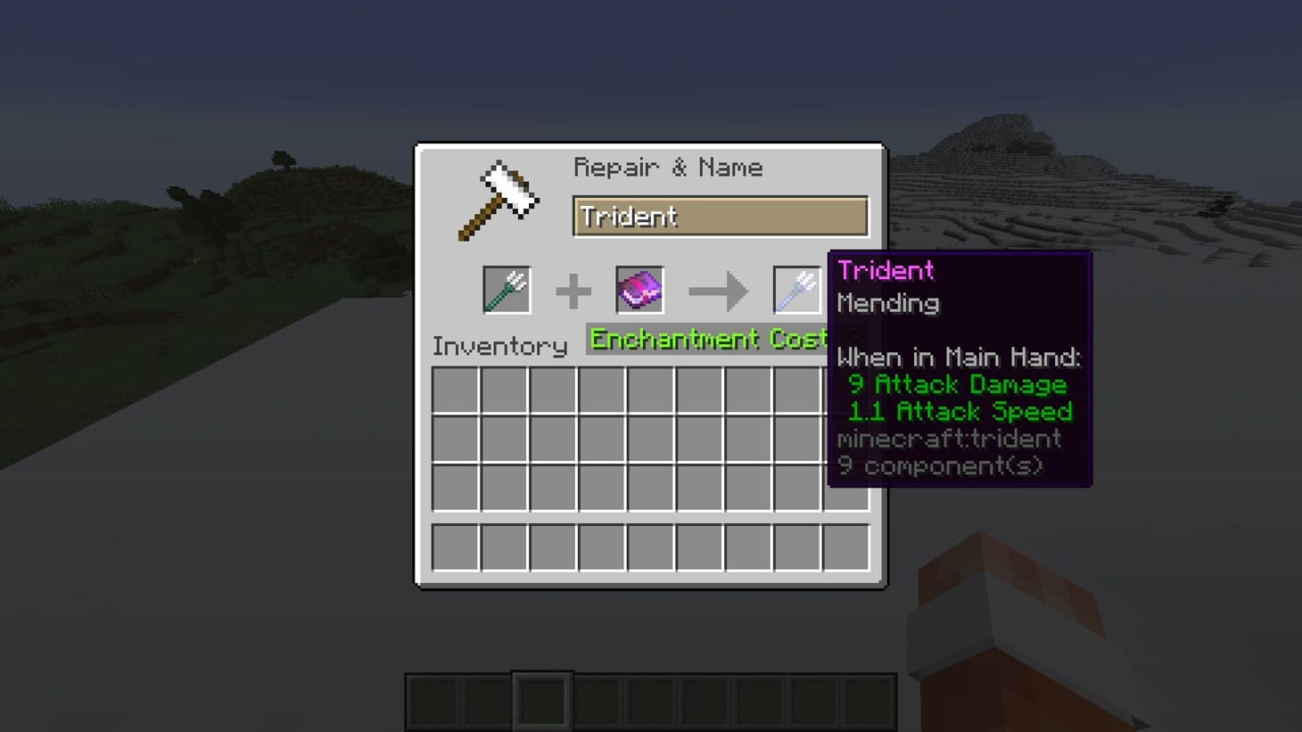 How to make the most OP trident in Minecraft