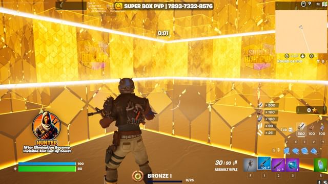 Fortnite Super Box PVP: UEFN map code and how to play