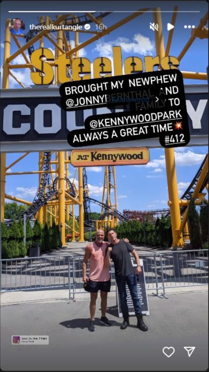 [PHOTO] Kurt Angle spends time with his famous actor nephew