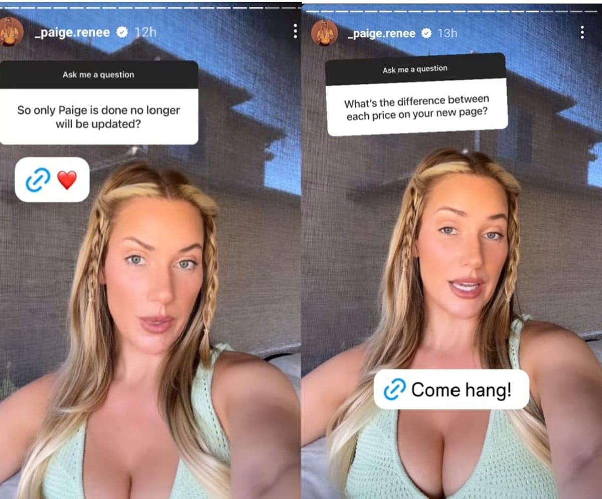 Paige Spiranac details OnlyPaige's future as she joins new subscription-based platform to post ...