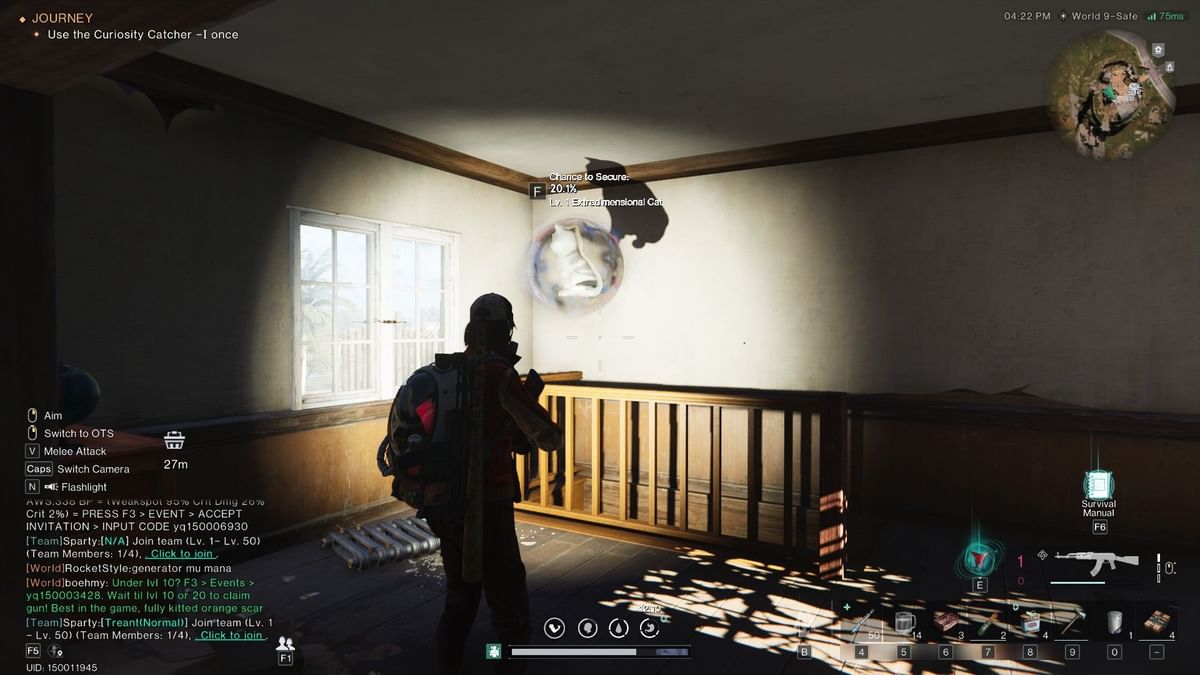 How to get Extradimensional Cat in Once Human