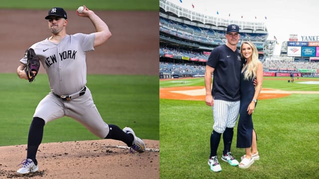 Carlos Rodon's wife Ashley reacts to husband's strikeout performance ...
