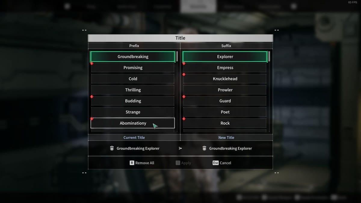 The First Descendant: How does the Title system work?