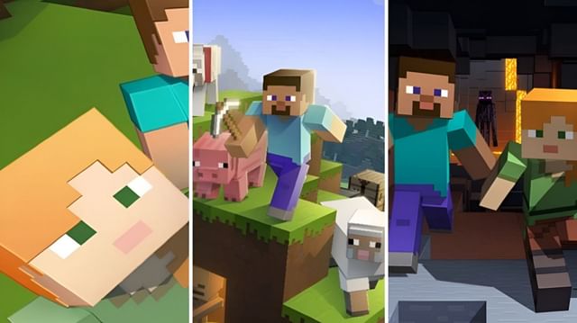 All official Minecraft key artworks: How has the game's art style ...