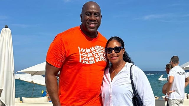 In Photos: Magic Johnson and his wife Cookie Johnson enjoy family time ...