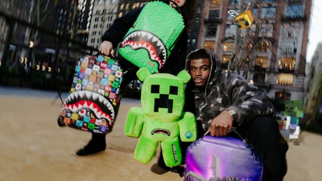 Minecraft x Sprayground collab brings Creeper and Ender Dragon-themed ...