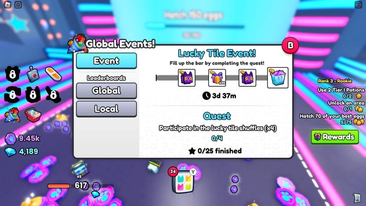 Pet Simulator 99: Lucky Tiles event guide