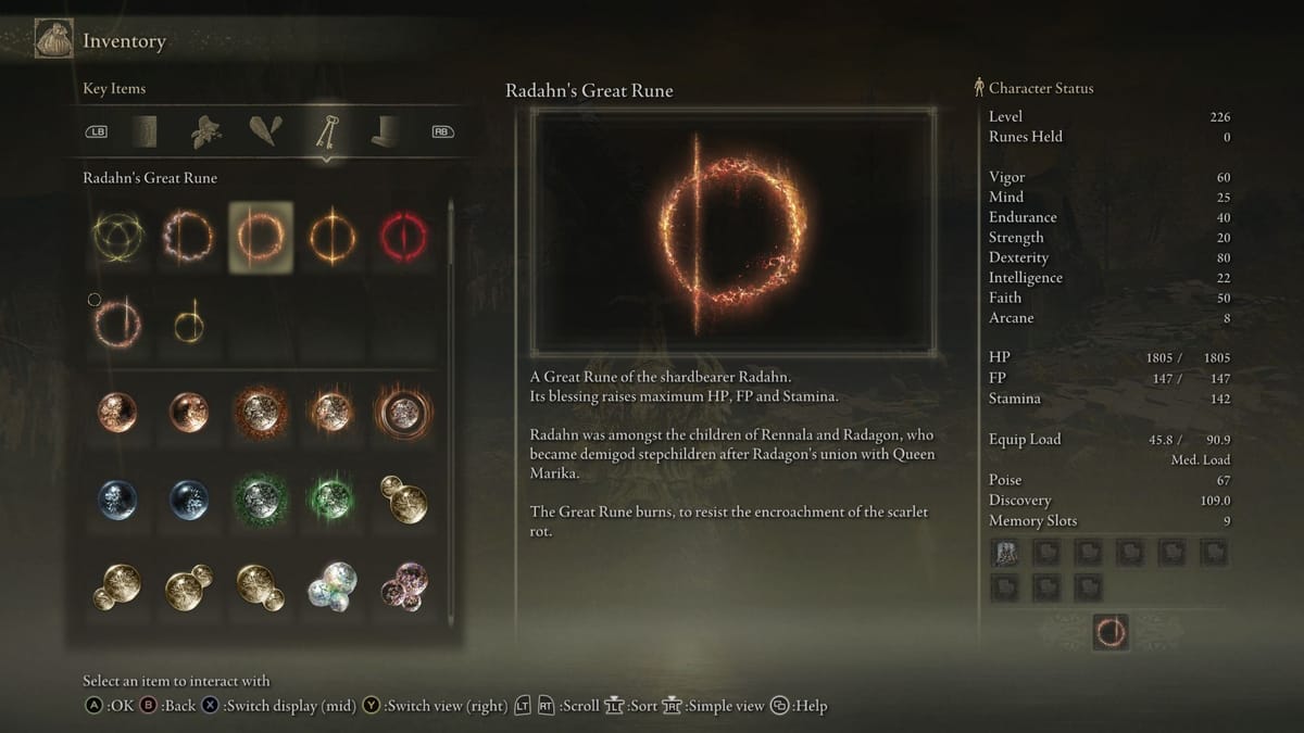 Best Great Runes to use in Elden Ring Shadow of the Erdtree