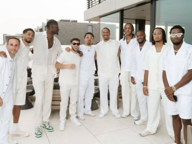 In Photos: Adin Ross seen at Michael Rubin’s All White Party amid his ...