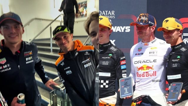 “Friends forever”: F1 photographer shares image with Max Verstappen and McLaren pair Lando ...