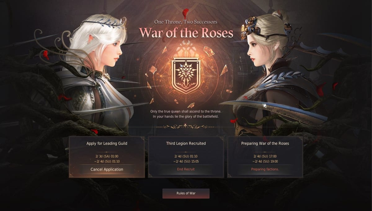 War of Roses adds 600-player PvP to Black Desert Online