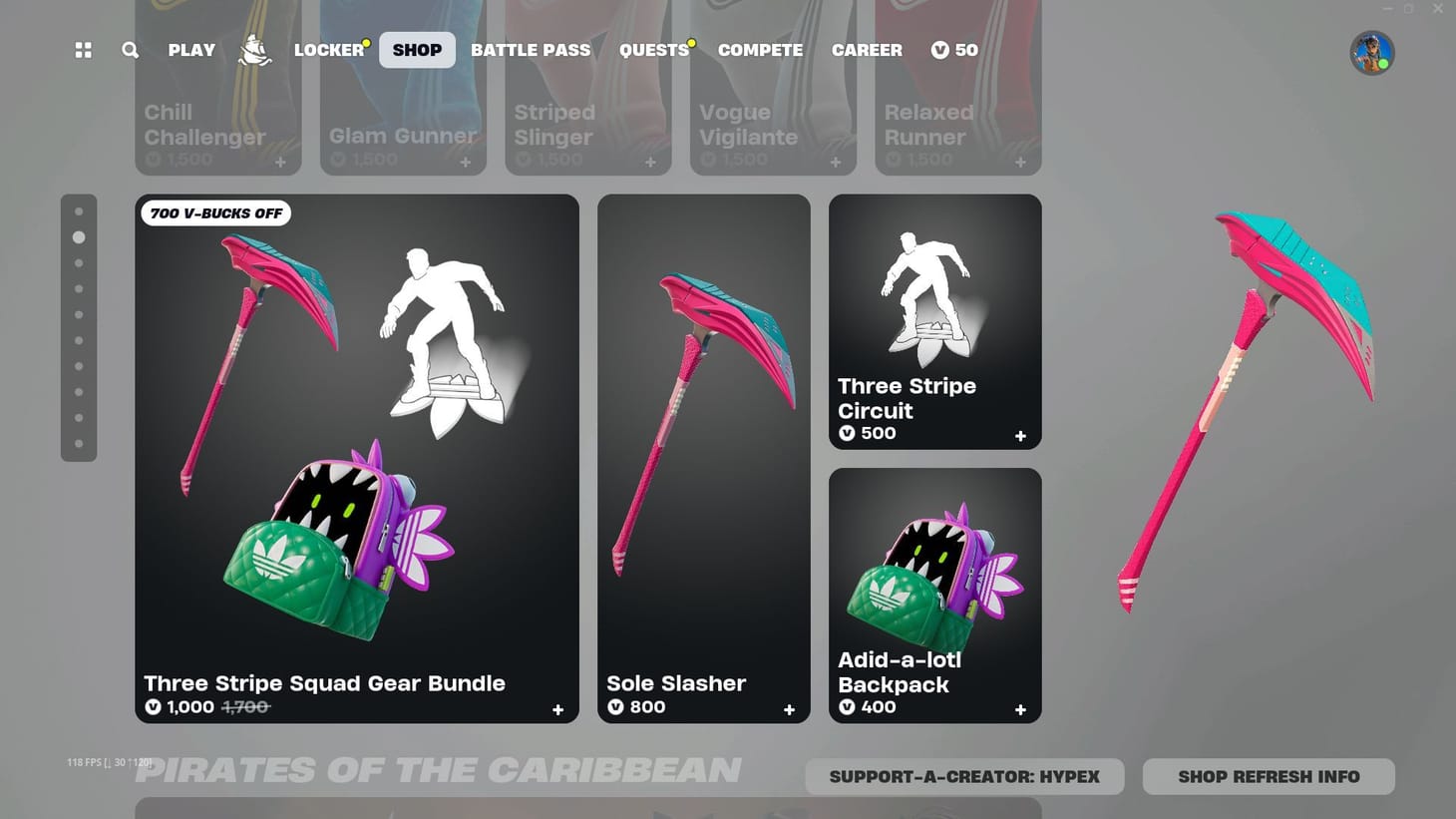 How to get Adidas skins in Fortnite