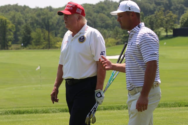 Bryson DeChambeau, Donald Trump raise $220,000 through 'Break 50 ...