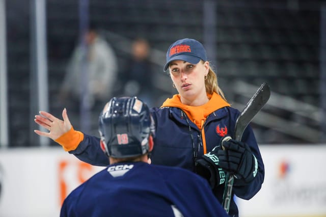Is Jessica Campbell the first woman to serve behind an NHL bench? all ...