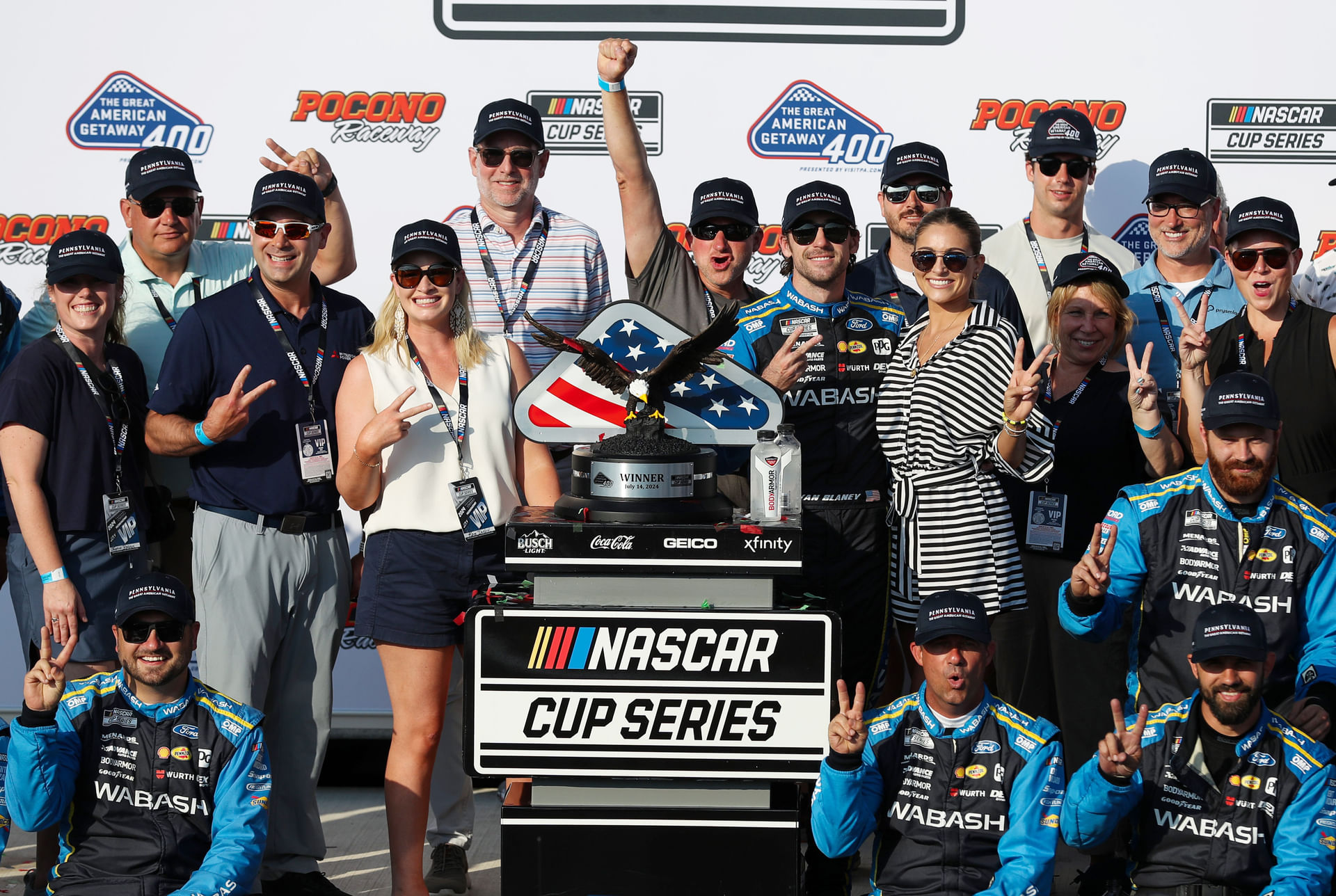 “My fiancée, ton of her family is here” - Pocono winner Ryan Blaney ...