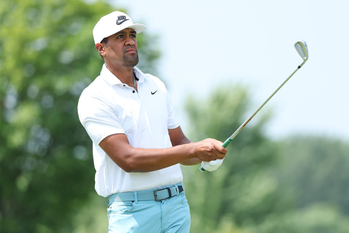 Tony Finau confronted by protesters ahead of his annual charity golf ...