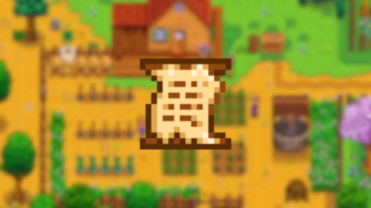 All secret notes locations in Stardew Valley
