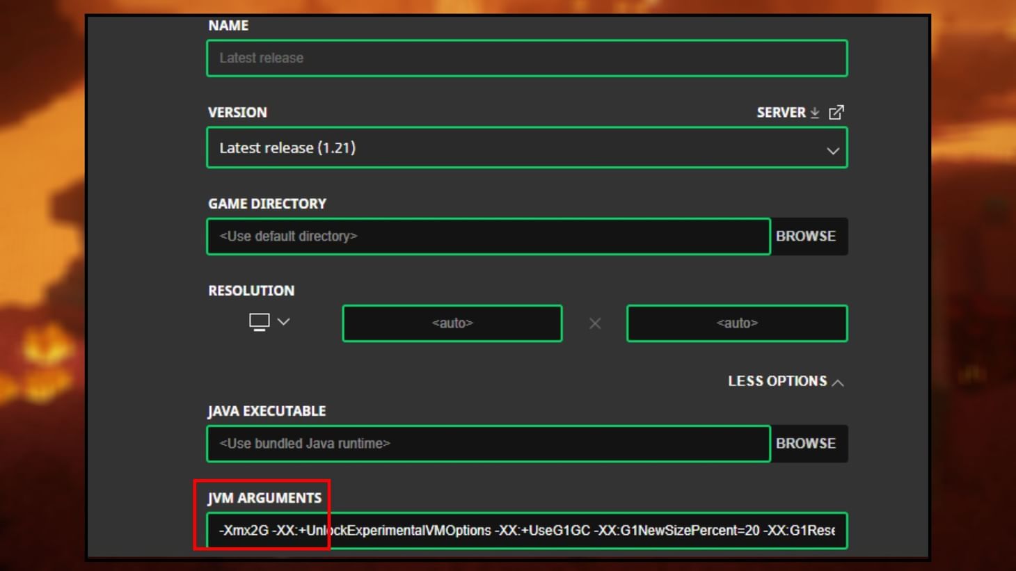 How to improve FPS in Minecraft 1.21