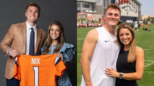 Bo Nix's wife Izzy joins QB at Broncos Training Camp as rookie kicks ...