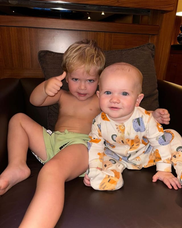 In Photos: Conor McGregor shares adorable snaps of sons Rian and Mack with the former flexing