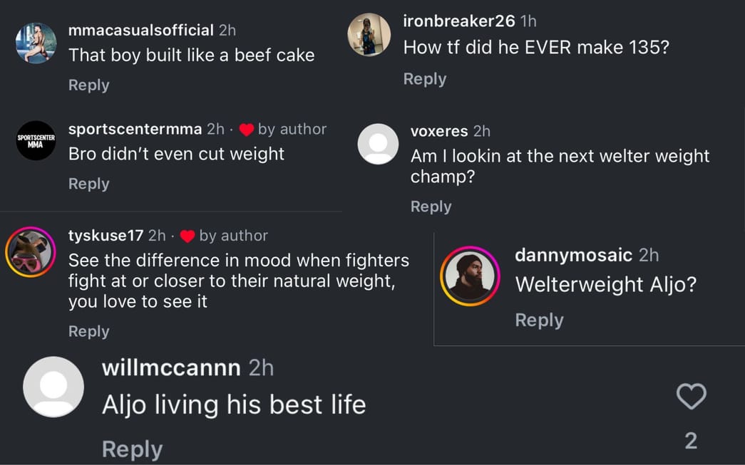 "Welterweight Aljo?" - Fans amazed as Aljamain Sterling weighs in at ...