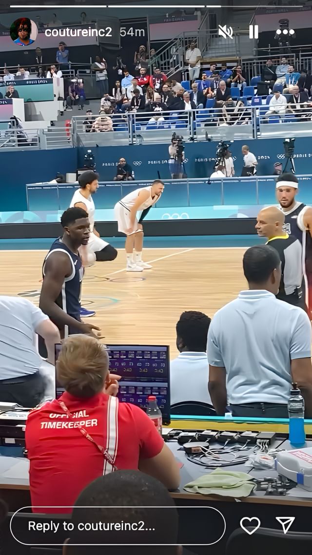 Anthony Edwards' baby mama Jeanine Robel rocks sky blue blazer ...