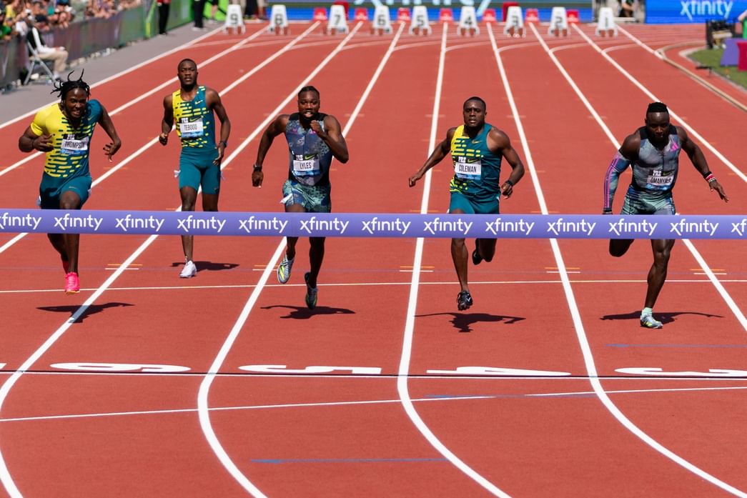 WATCH: Kishane Thompson races with specially-abled runners to motivate ...