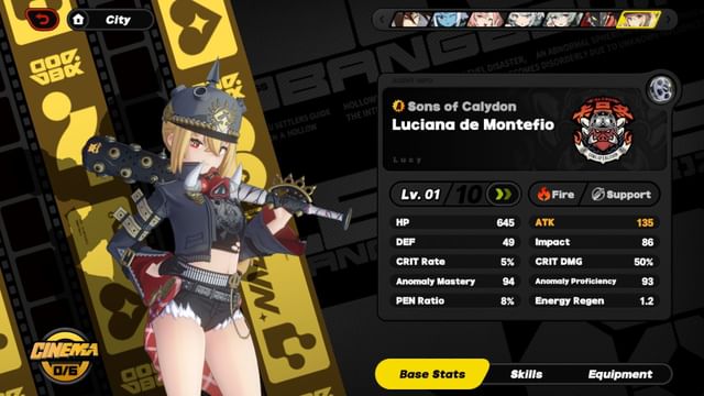 Zenless Zone Zero Lucy guide: Best W-Engines, Drive Discs, and more