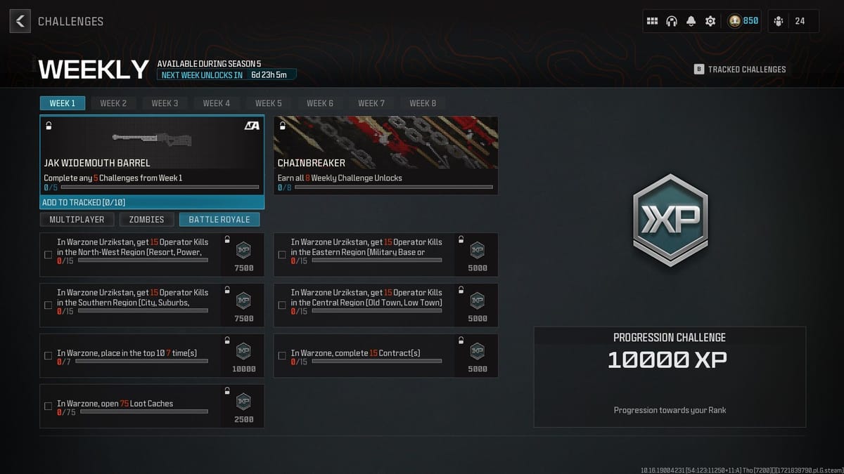 MW3 and Warzone Season 5 Week 1 challenges: Rewards and how to complete