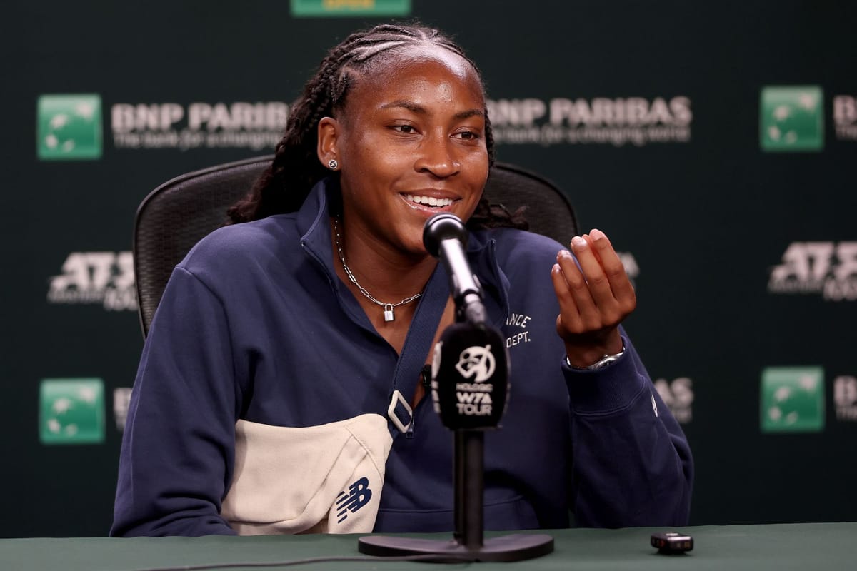 In Pictures: Coco Gauff flaunts special American-themed nail art and ...