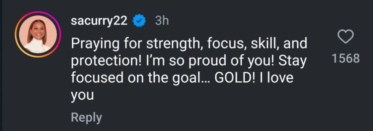 Steph Curry's mom Sonya pens down motivating message for Team USA star ...