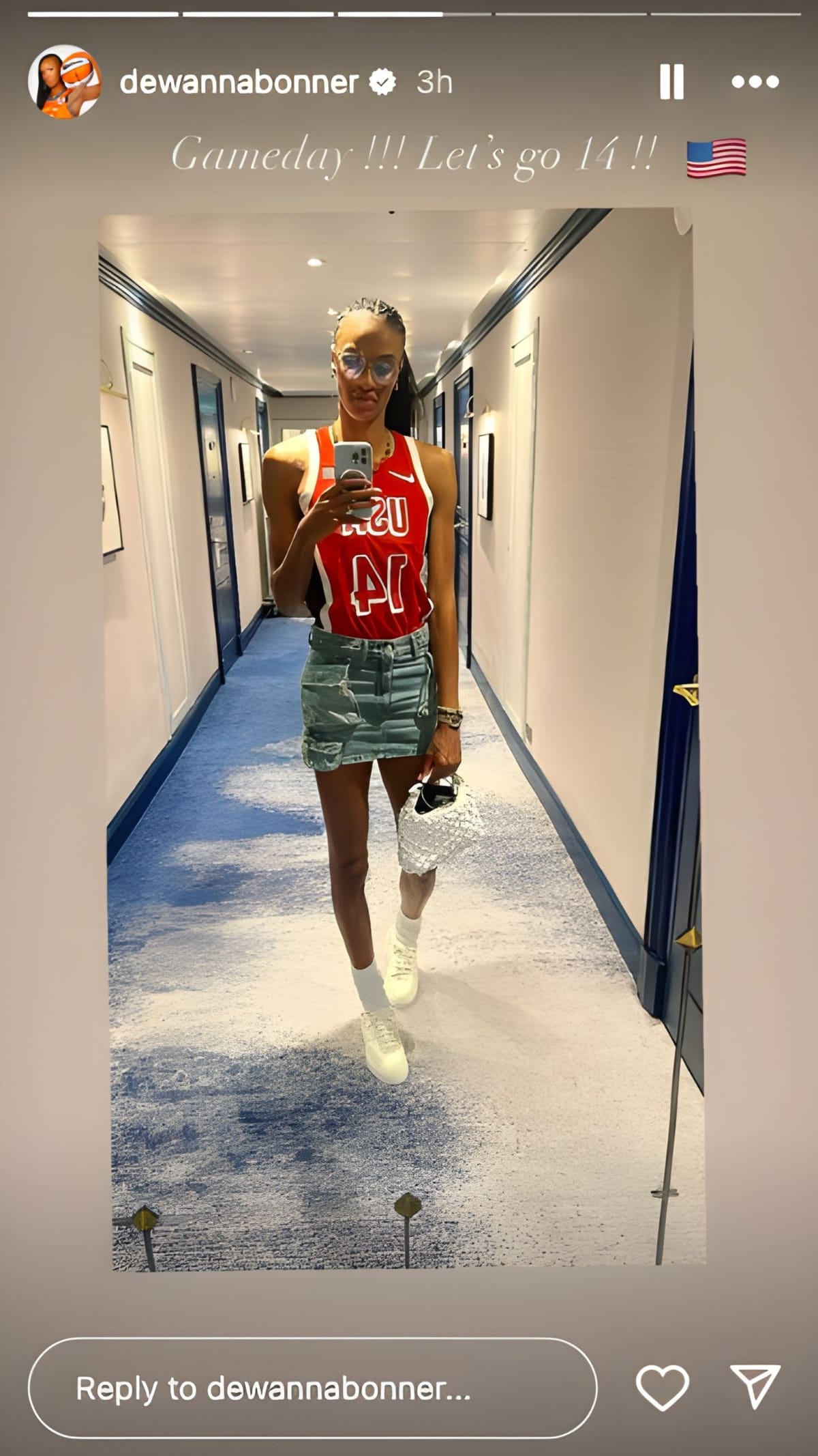 Macedonia’s DeWanna Bonner reps fiancée Alyssa Thomas’ #14 Team USA ...