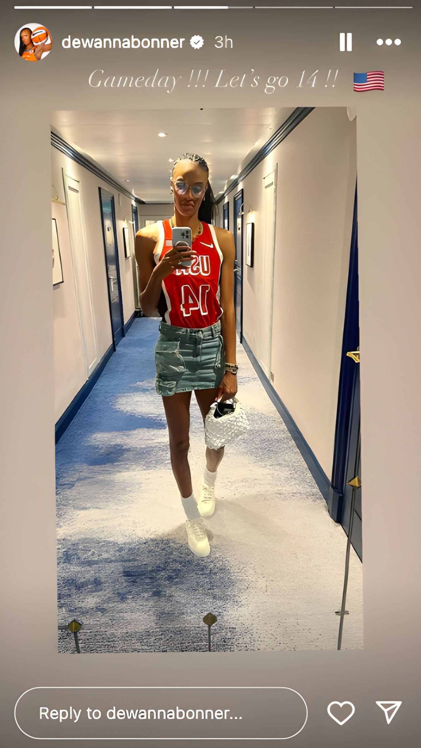 Macedonia’s DeWanna Bonner reps fiancée Alyssa Thomas’ #14 Team USA ...